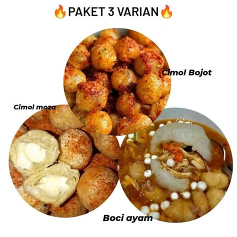 Paket 3 Varian Baso Aci Cimol Moza Cimol Bojot Lazada Indonesia