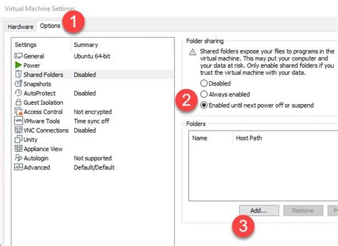 install latest ubuntu 19 10 on vmware and configure vmware shared