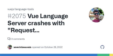 Vue Language Server Crashes With Request Textdocumentsemantictokens