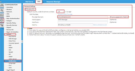 Usg Flex Sms Notification Email To Sms Zyxel Support Campus Emea