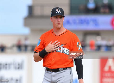 Brian Anderson Of The Miami Marlins Looks On During The Spring News Photo Getty Images