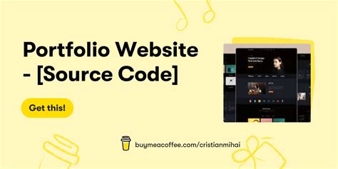 portfolio website [source code] buymeacoffee
