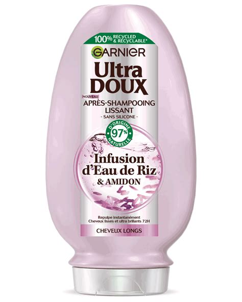 Ultra Doux Après Shampooing Eau De Riz And Amidon Lissant Garnier