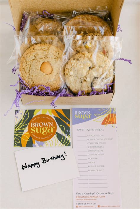 Assorted Cookie Box 6 Count Brown Suga