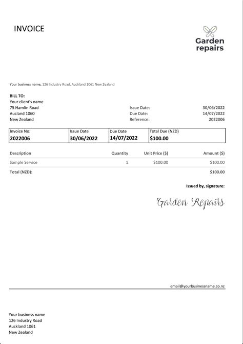 Blank Invoice Templates