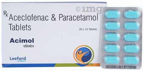 Acimol Aceclofenac Tablet 100mg325mg At ₹ 600box In Nagpur Id