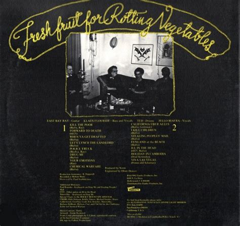 Dead Kennedys Fresh Fruit For Rotting Vegetables Vinyl Lp Album