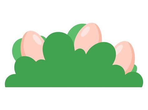 Premium Vector Easter Eggs In Grass Illustration