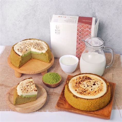 Jual Brulee Cake Double Matcha Chesee Bolu Matcha Best Seller Cheesecake Kue Ulang Tahun