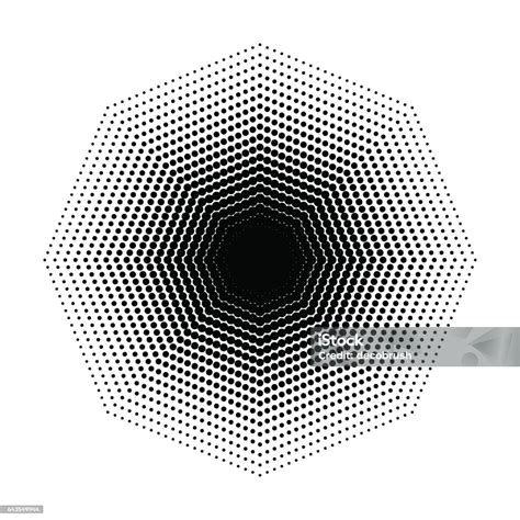 벡터 팔각형 하프톤 기하학적 도형 도트 디자인 추상 배경 아트 팔각형에 대한 스톡 벡터 아트 및 기타 이미지 팔각형 0명