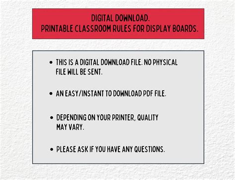 Classroom Rules Poster Pack Printableclassroom Rules Displaybulletin