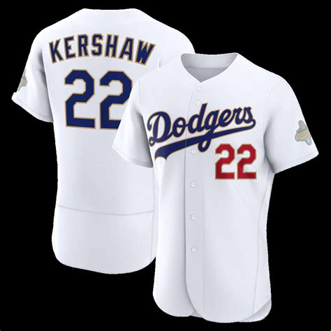 Los Angeles Dodgers 22 Clayton Kershaw White 2026 Gold Collection Aut