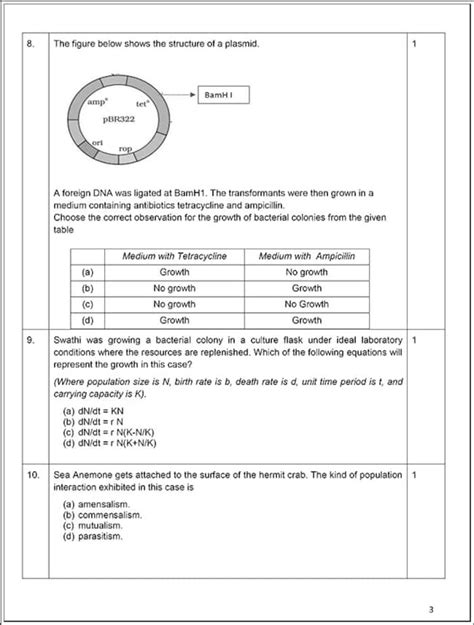 Cbse Class 12th Biology Sample Paper 2022 23 See Photos Here