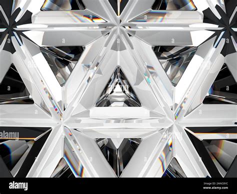 Gemstone Diamond Or Shiny Glass Triangular Texture Kaleidoscope