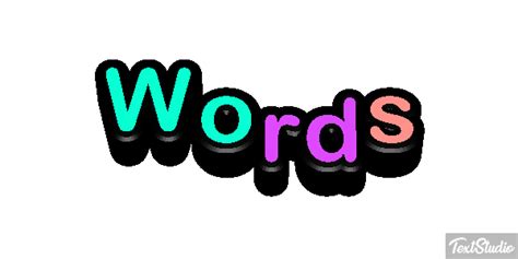 Words Word Animated  Logo Designs