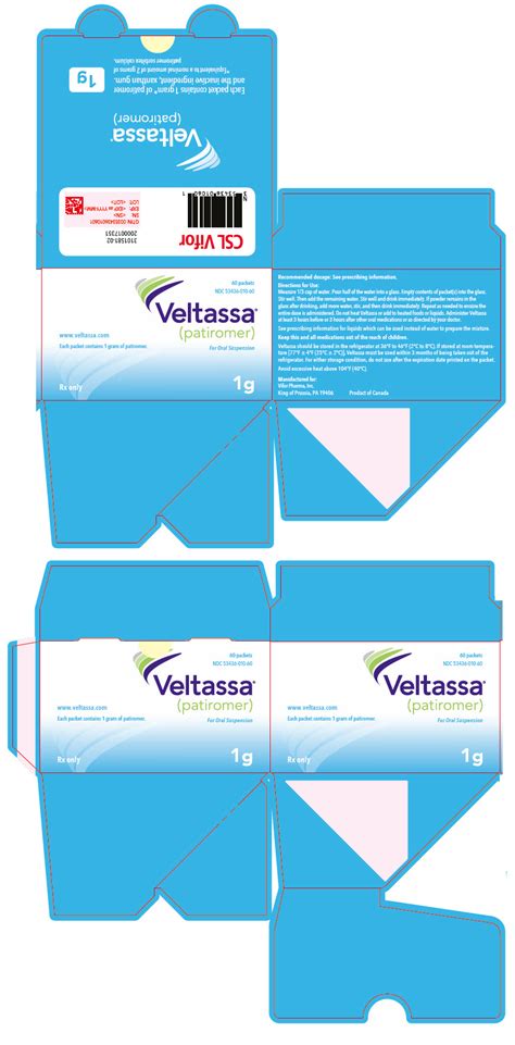 Veltassa Package Insert Prescribing Information Moa