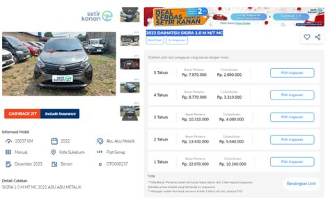 Daftar Harga Mobil Bekas Sukabumi Bisa Tanpa Dp Setir Kanan