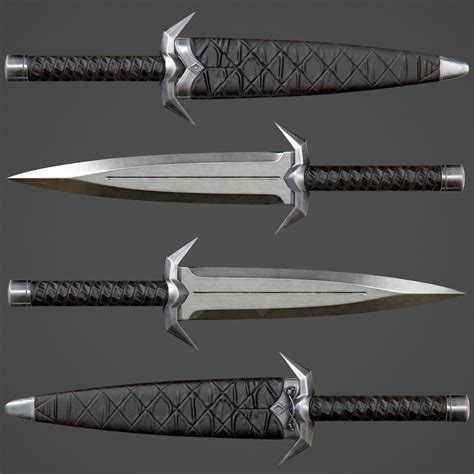 Ready Assassin Knife Pbr 3d Turbosquid 1215290