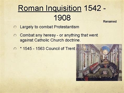 The Inquisition The Inquisition A Prolonged And Intensive
