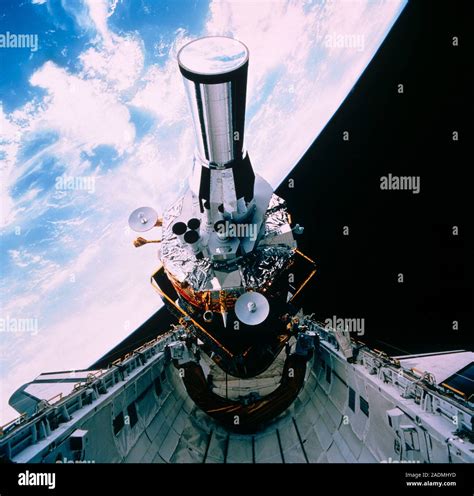 The Defense Support Program Dsp Satellite Moments Before Launch From