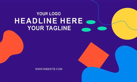 Gradient Geometric Pattern Horizontal Banner 47114332 Vector Art At