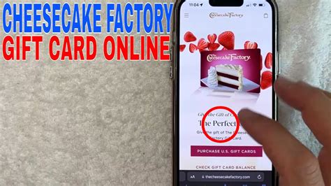 Cheesecake Factory T Card