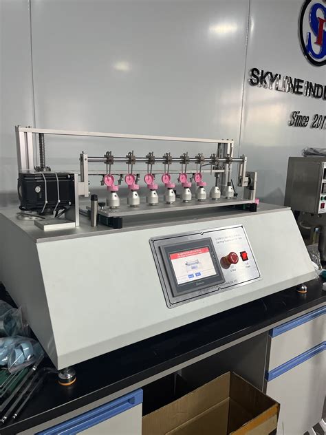 Cap Hinge Tester With 8 Stations For Durability