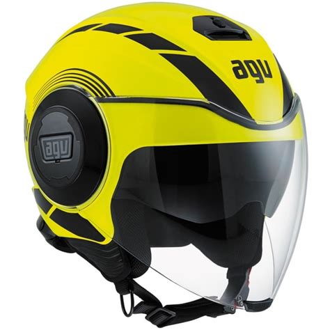 Casco Agv Fluid Equalizer Yellow Fluo Black · Motocard