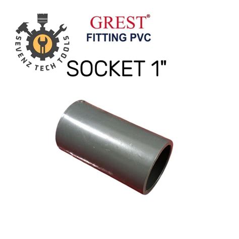 Jual Socket Pipa Pvc 1 Inch Grest Fitting Pvc Soksocksambungan Pipa Pvc 1 Shopee Indonesia