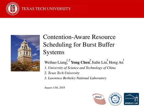 Contention Aware Resource Scheduling For Burst Buffer Systems Ppt