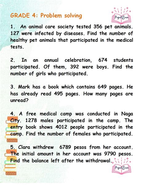 Project Basa Grade 4 Problem Solving Projectbasa