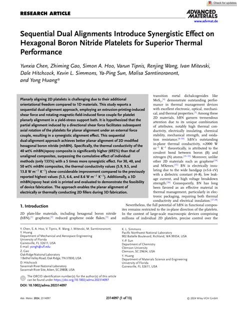 Pdf Sequential Dual Alignments Introduce Synergistic Effect On Hexagonal Boron Nitride