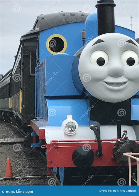 Jour Avec Thomas Au Train De Vapeur Dessex Dans Le Connecticut Photo