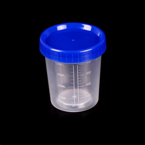 Belle 120ml Plastic Specimen Sample Jar Craft Container Urine Pot Cup
