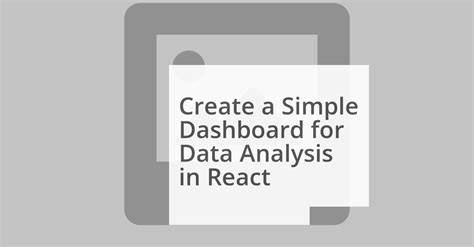 React Jobs En Linkedin Create A Simple Dashboard For Data Analysis In