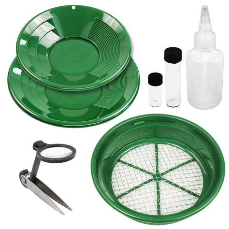 7 Piece Prospecting Mining Panning Kit Classifier And 2 Mesh Gold Siftin