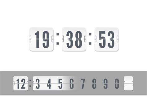 Premium Vector White Scoreboard Symbol Number Font Coming Soon With