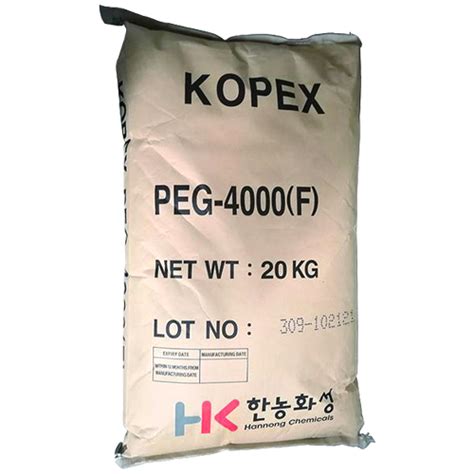 Polyethylene Glycol Peg 4000 Hàn Quốc 20kgbao