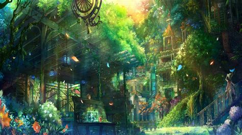 🔥 [130 ] Anime Forest Backgrounds Wallpapersafari
