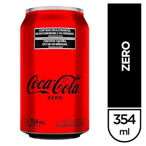 Gaseosa Coca Cola Zero Lata 354 Cc