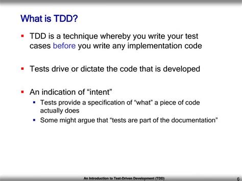 PPT An Introduction To Test Driven Development TDD PowerPoint Presentation ID 186962