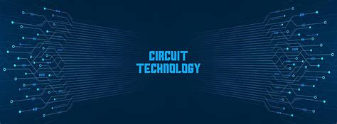 Blank Space On Abstract Circuit Board Pattern Technology Background Vector Computer Electrical