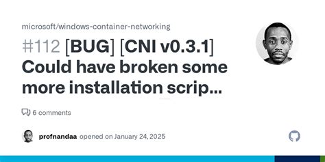 [bug] [cni v0 3 1] could have broken some more installation scripts by