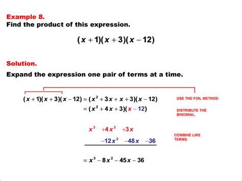 Math Example Polynomial Expansion Example 08 Media4math