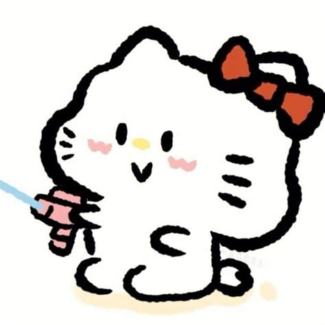 Avt đôi Hello Kitty Iphone Wallpaper Cute Doodles Japanese Poster Design