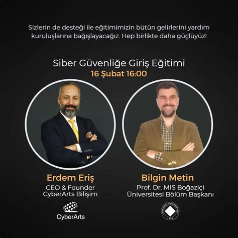 Prof Dr Bilgin Metin And Our Founder Erdem Eriş Gave The Cyber Security Training Where All