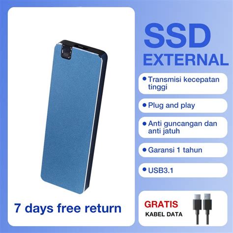 Jual Portable SSD Type C USB3 1 Hard Drives 2TB 8TB 16TB Hardisk Eksternal Hard Drive Seluler