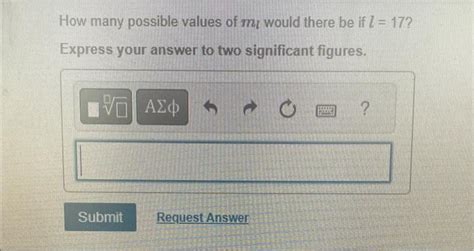 solved how many possible values of ml would there be if