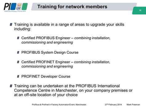 Factory Automation Seminar Introduction And Profibus And Profinet Update Mark Freeman Ppt