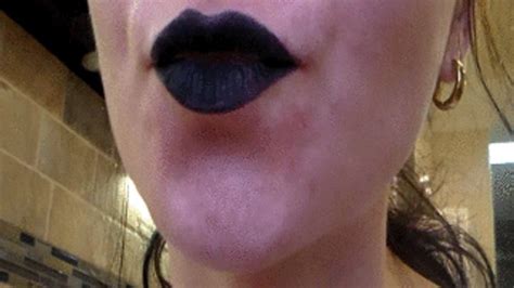 White Fangs In Black Lipstick Sharp Fangs Miss Love Miss Love Clips4sale